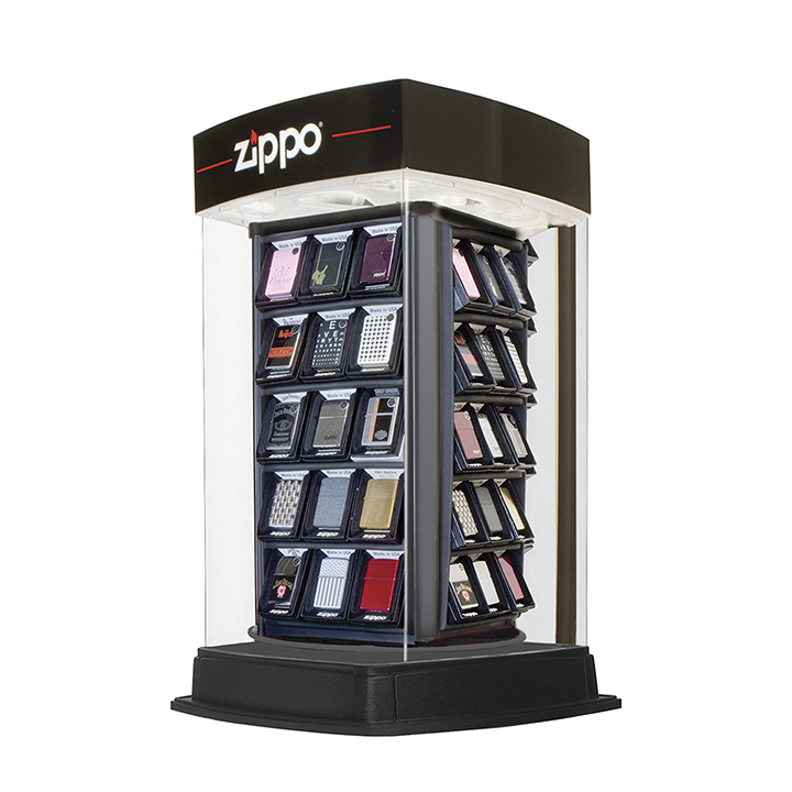 Verified Supplier Zippo Lighter Display Stand Locking Security Feature ...