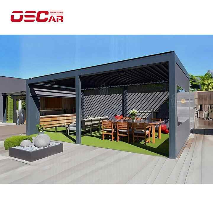 Pergola 5X4 Aluminium Hardtop Gazebo Outdoor Garden Patio Backyard ...