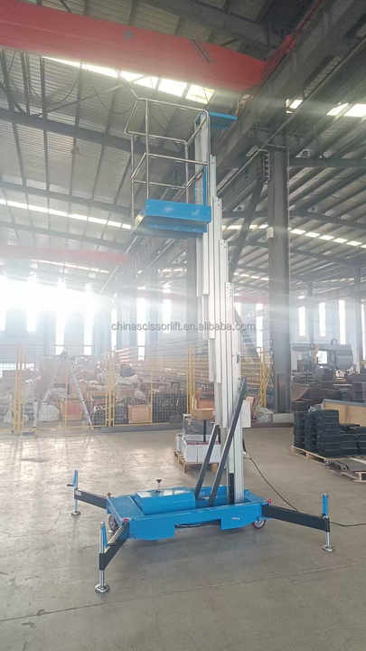 Stable Design Single Column Aluminum Elevator for Safe Construction ...