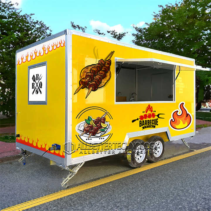 Allbetter 2024 OEM Mobile Fast Food Trailer Coffee Ice Cream Truck ...