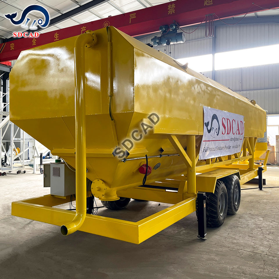 SDCAD Electric Powder Silo PLC Motor 1 Ton Capacity Fly Ash Auger ...