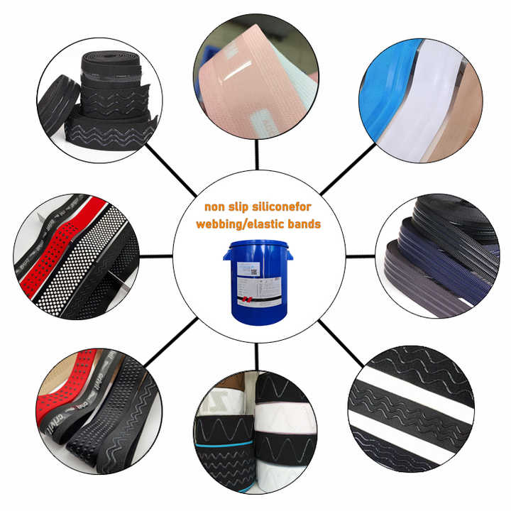 Textile Liquid Silicone Coating Anti Slip for Fabric Webbing Knee Pad ...