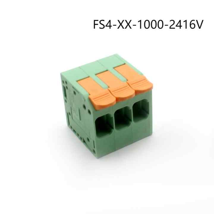 600V 66A PCB terminal block DG2216V 16mm² spacing 10 mm pitch green ...