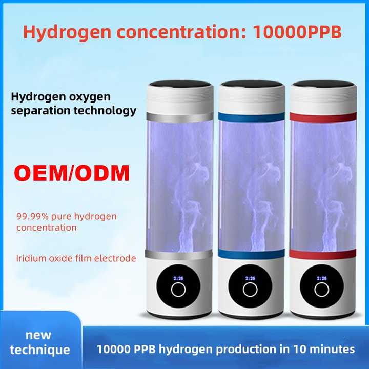 Portable Hydrogen Water Generator - 8000ppb PEM Membrane