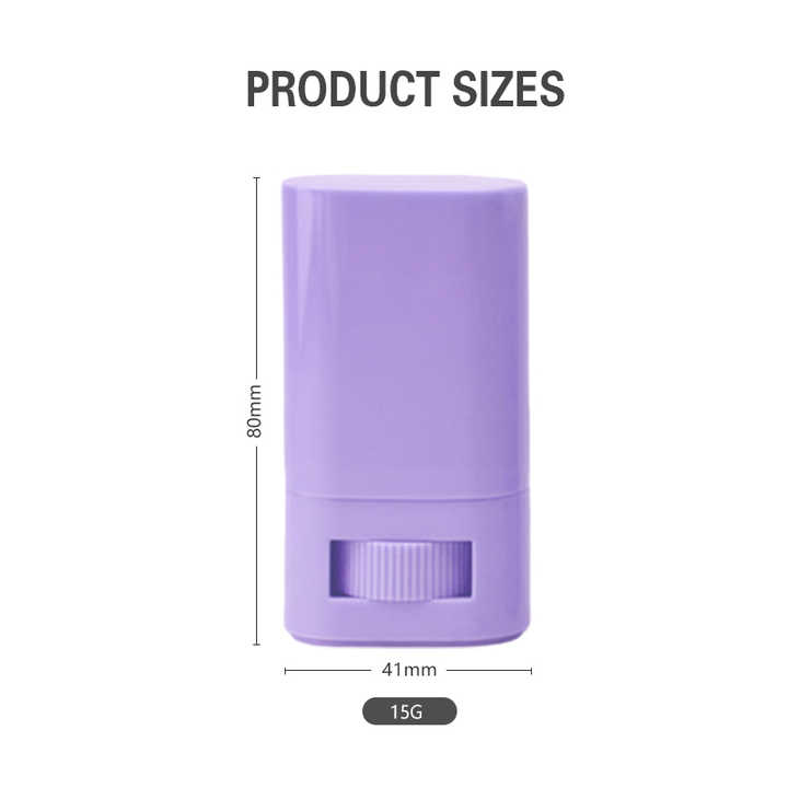 Empty Deodorant Stick Container 15ML PP Biodegradable Colors Purple ...