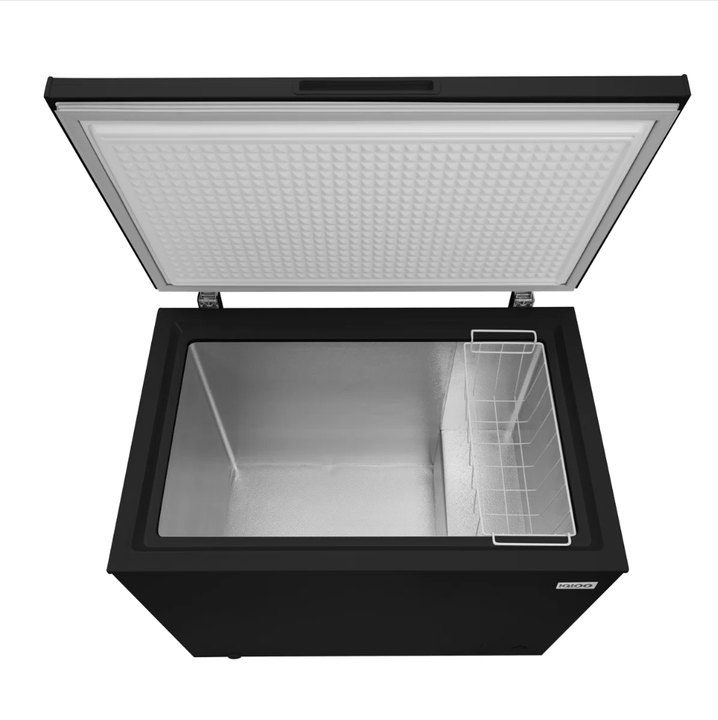 Black 145L Chest Freezer 5 Cu Ft 110V 60Hz Adjustable Temp Control ...