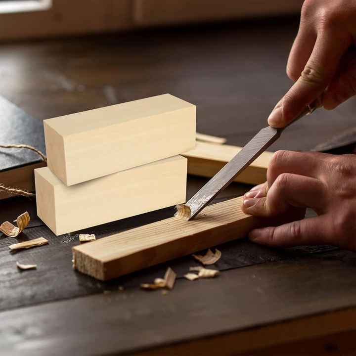 Custom Size Modern Design Basswood Cube Block Sticks for Wood Carving ...