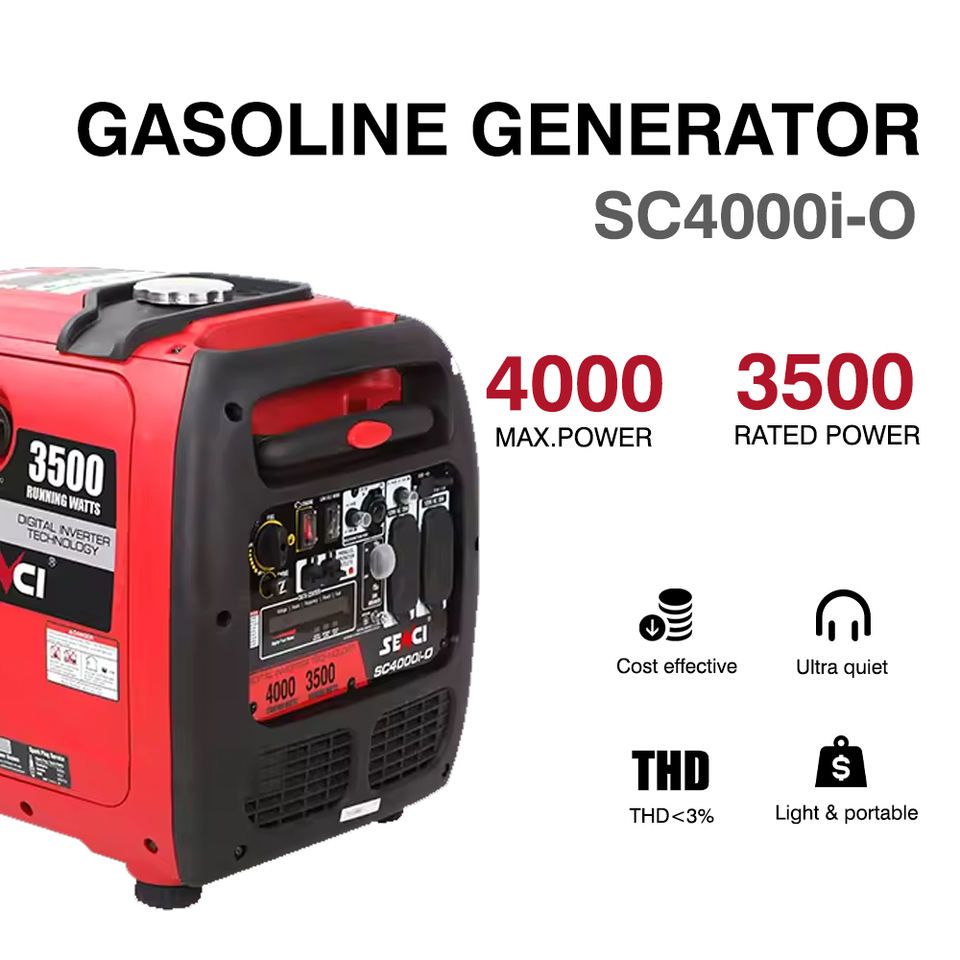 Senci Portable Dual Fuel Generator - 3.5kw Silent Power