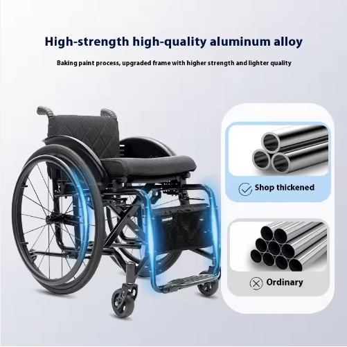 Ultra-Lightweight Aluminum Manual Wheelchair for Active Adults Rigid ...