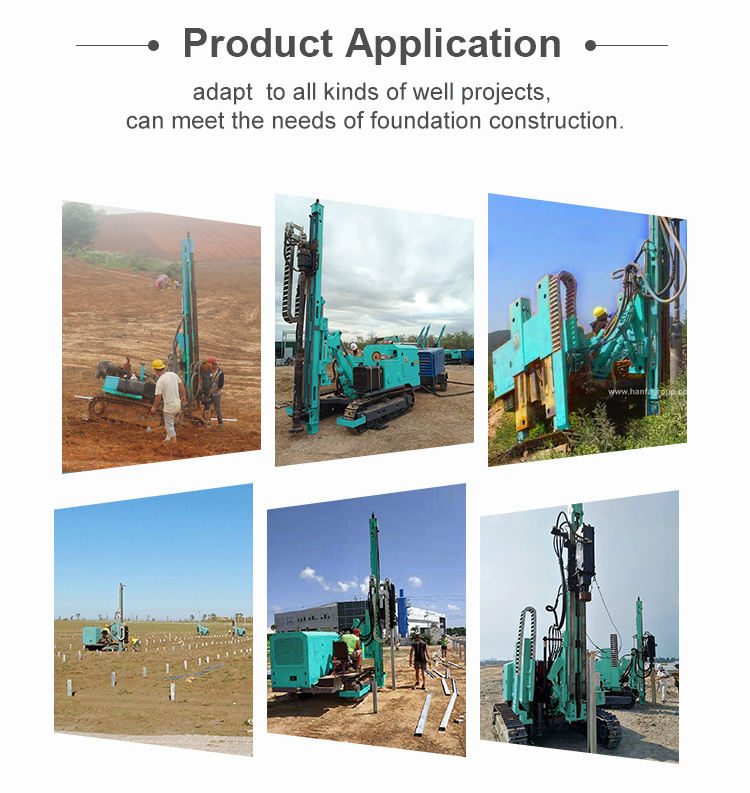HFPV-1 Hydraulic Pile Driver Ground Spiral Drilling Solar Pile Driver ...