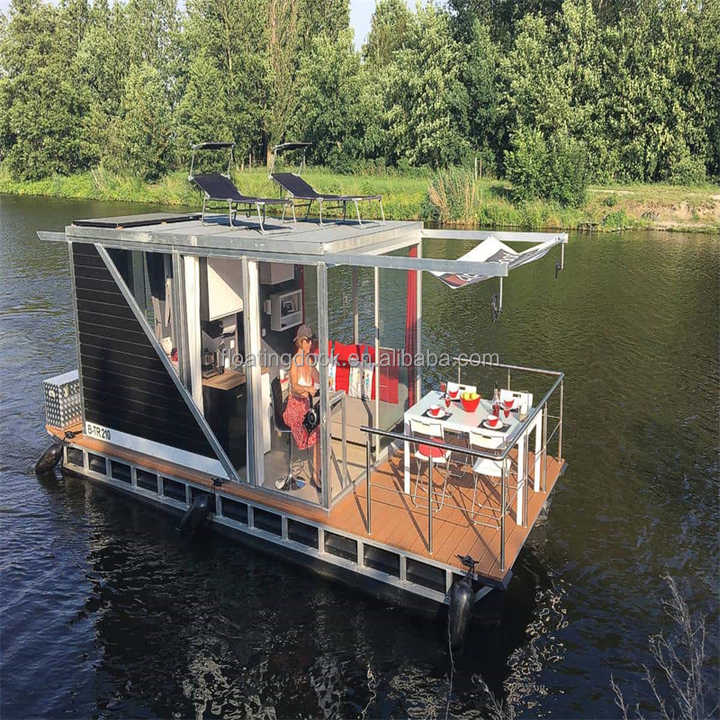Plastic Floating Pontoon Floats for House Boat on Water