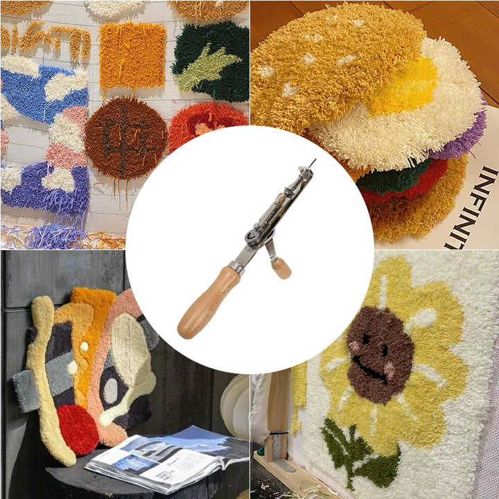 JP Hand Tufting Gun - Portable Knitting Machine for Rugs