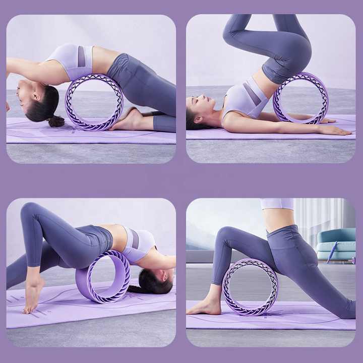 Gym Home Fitness Back Roller Pilates Yoga Aids Exercises Wheel for Leg ...