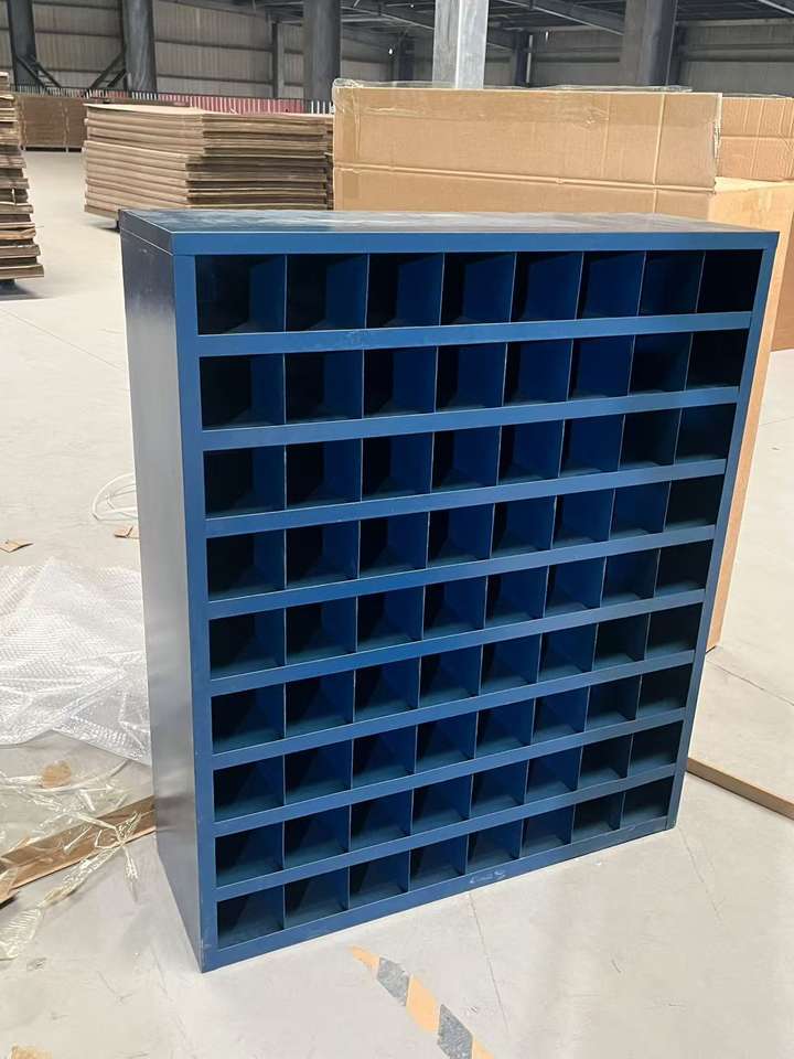 Steel 72-Hole Bolt Bin Tool Locker Cabinet with 40 Compartments OEM ...