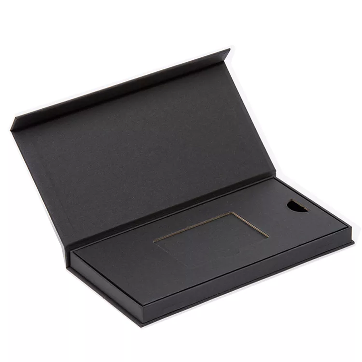 Custom Cardboard Packaging - VIP Gift Box with Black Magnet Closure
