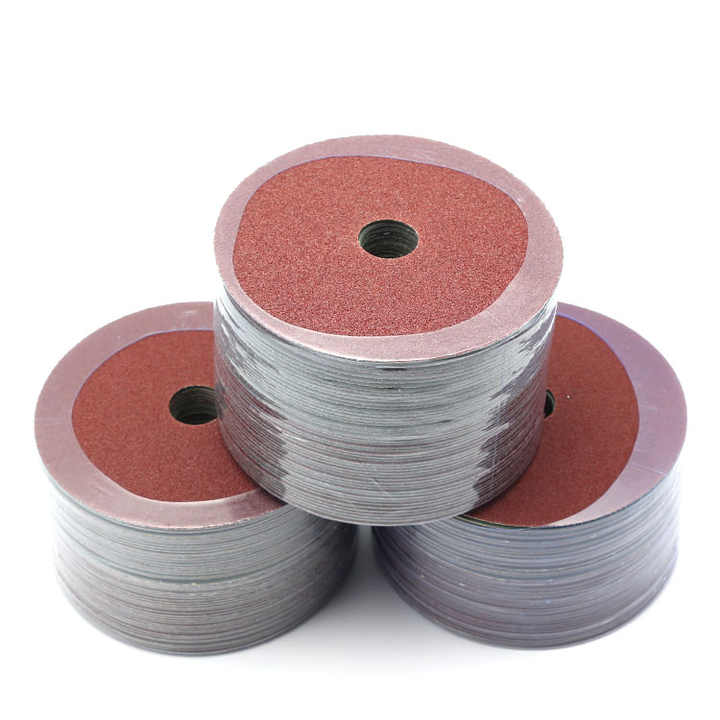 OEM Premium Quality 150mm X 22mm 6 Inch Red Fibre Paper Sanding Disc ...