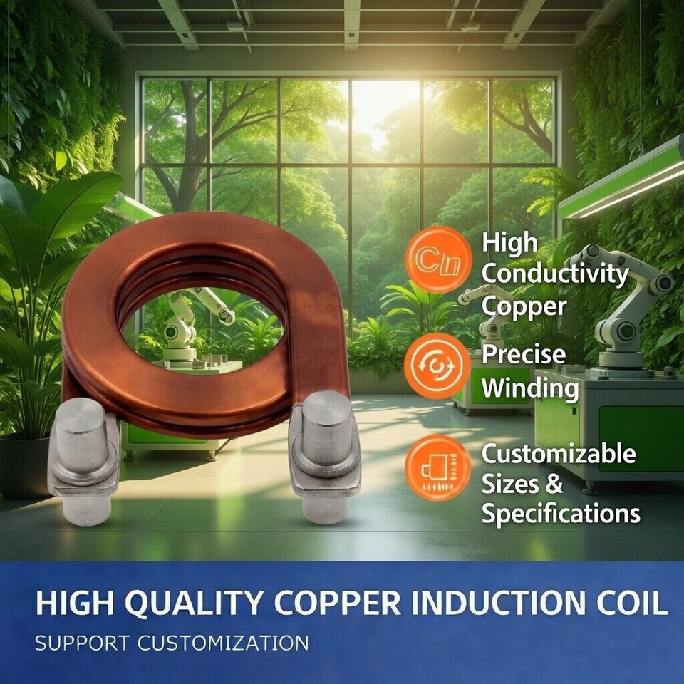 OEM ODM Custom Round Copper Coil with Terminals for Electrical ...