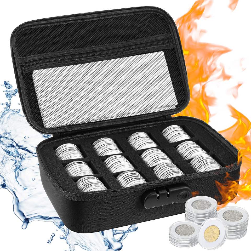 OEM ODM High-capacity Coins Organizer Storage Case Waterproof EVA Coins ...