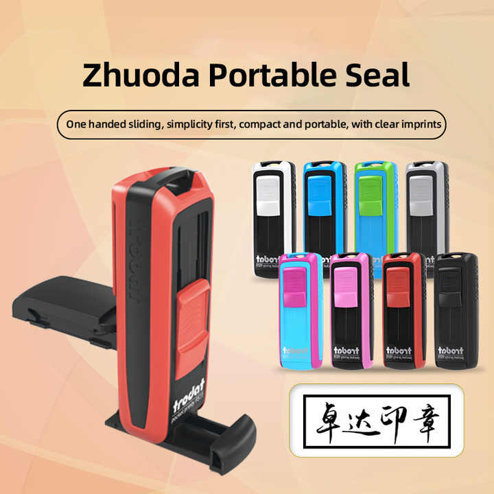 Trodat9511 Portable Office Self-Inking Pocket Stamp 38*14mm Rubber ...