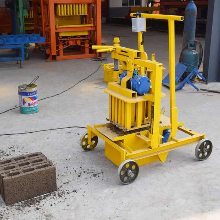 LONTA QMR2-45 Manual Mobile 4 Inch Egg Laying Interlock Hollow Paver ...