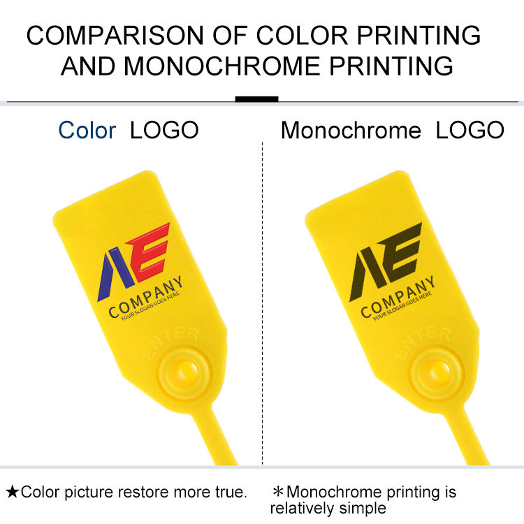 Luxury Custom Eco-Friendly Plastic Hanging Tags with Logo Lock Seal ...