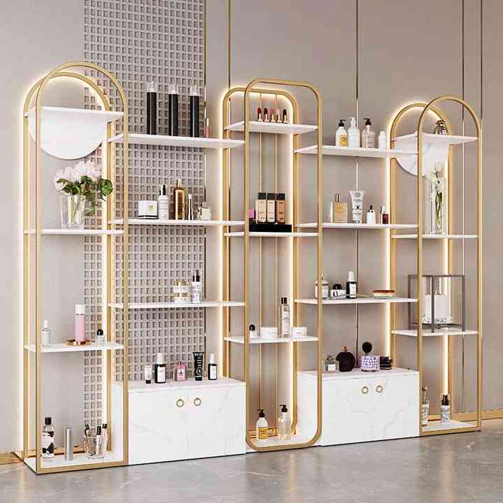 Funroad Fashion Cosmetic Display Shelf With Led Light Beauty Makeup ...