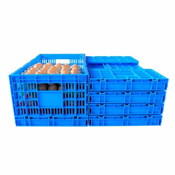 Durable Collapsible PP Mesh Plastic Egg Storage Transport Crate ...