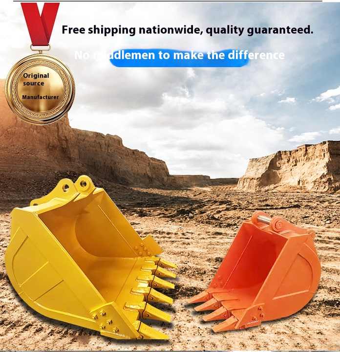 Excavator Rock Bucket Heavy Duty Standard Bucket with 2200mm Max Jaw ...