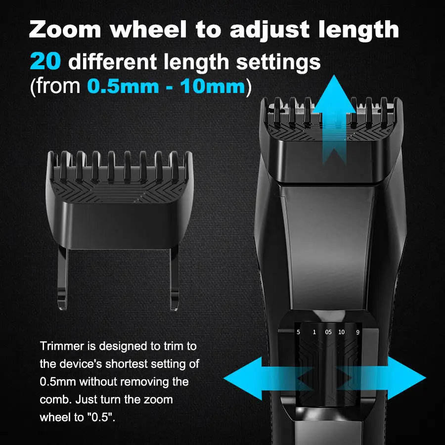 Painless Face Shaver - Rechargeable Beard Trimmer Man