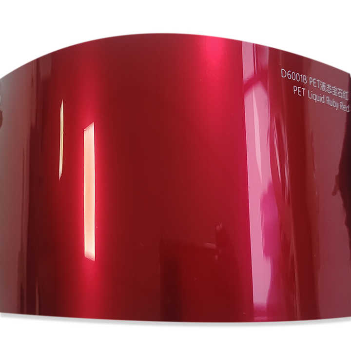 1.52x18m Super Glossy PET Liquid Ruby Red Air Bubble Free Car Body ...