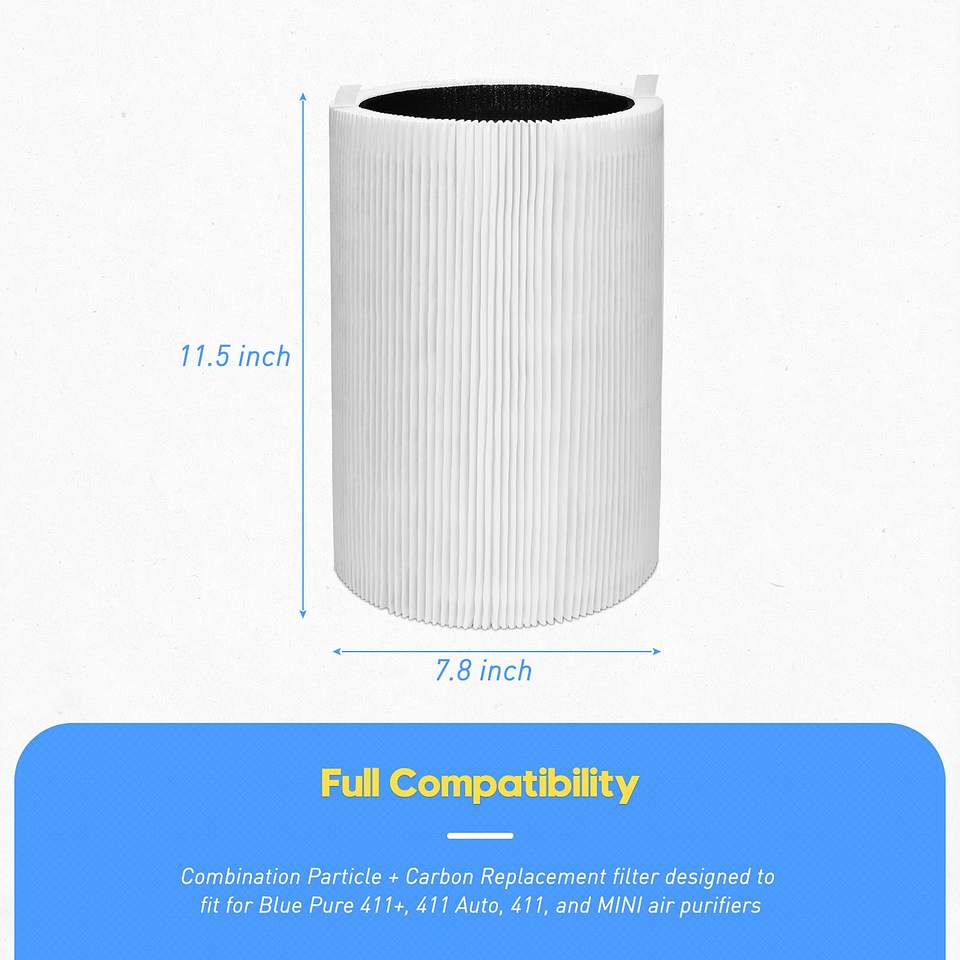 Air Purifier Replacement Filter HEPA and Activated Carbon Filter for ...