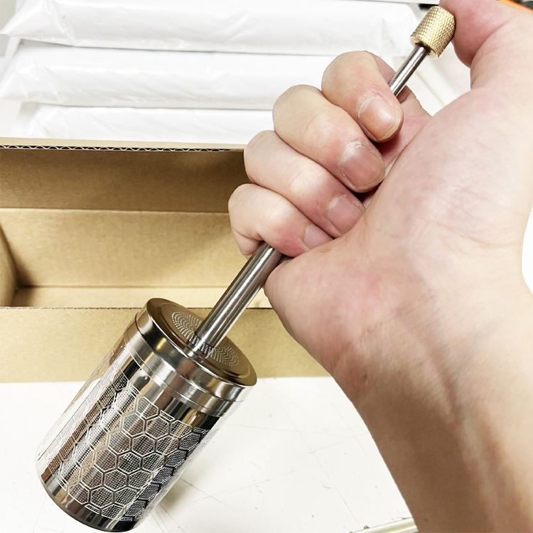 WELAND Portable Manual Stainless Steel Coffee Infuser Press Filter ...