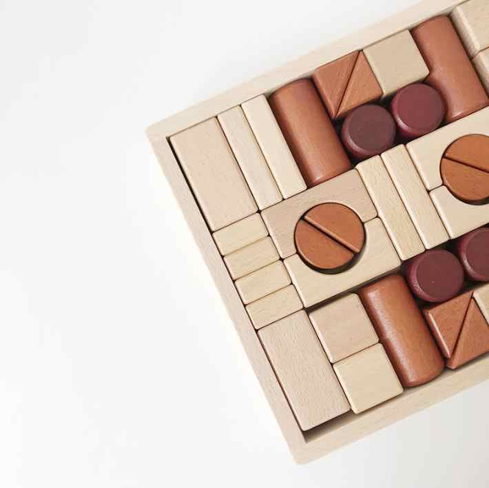 2020 High Quality Natural Beech Wooden Blocks Sets Toy