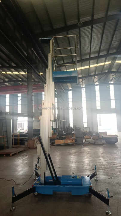 Stable Type Single Column Aluminum Elevator for Safe Construction Site ...
