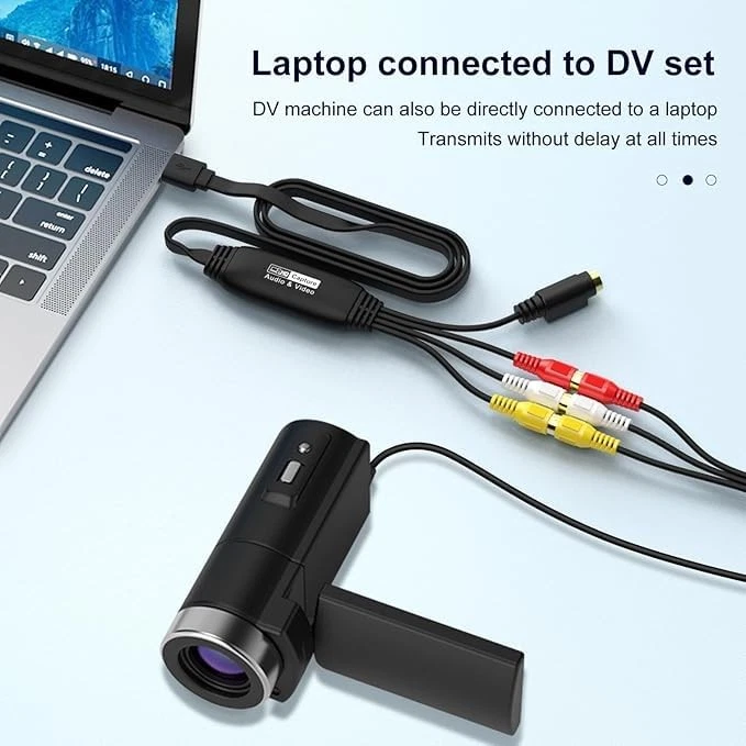 USB Video Capture Card with RCA Connector - Plug-and-play