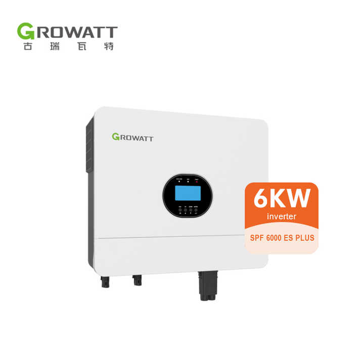Growatt 6 Kw Solar Inverter Off Grid Hybrid 5kw 6kw SPF 5000ES 6000ES Plus Pure Sine Wave ...