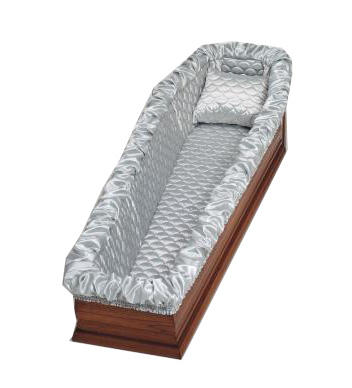 European Design Casket Interior in Silver Color, Coffin Lining Fabric ...