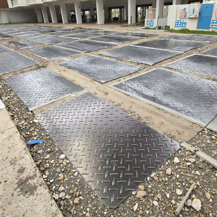 HDPE/UHMWPE Temporary Road Mat, Customizable Road protection Pads, Used to Facilitate Vehicle ...