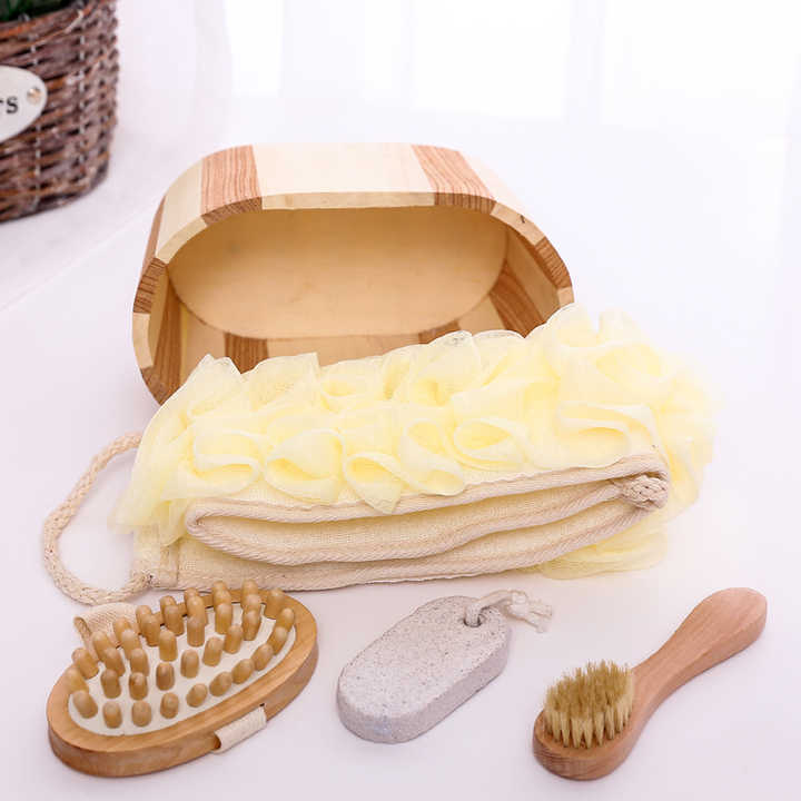 Wooden Massage and Reflexology Kit for Women, At-Home Spa Kit for All ...