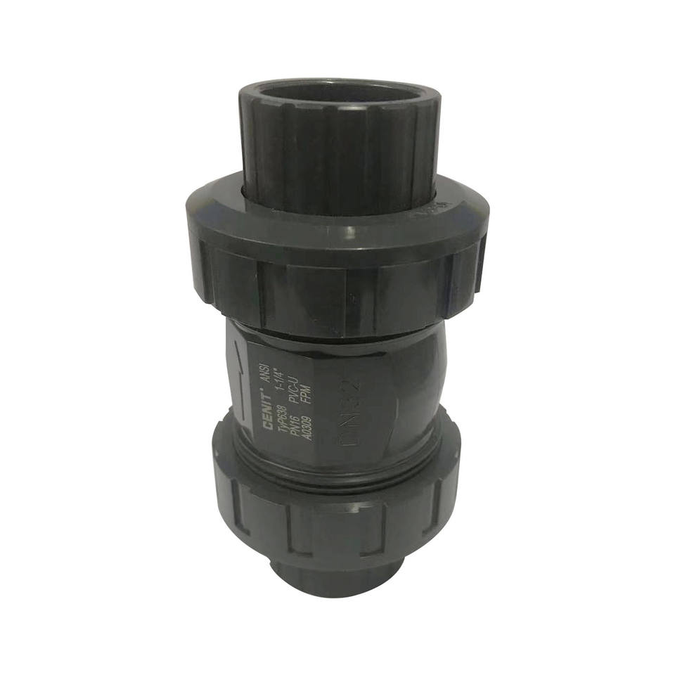 ANSI CENIT Brand PVC UPVC Double True Union Ball Check Valve