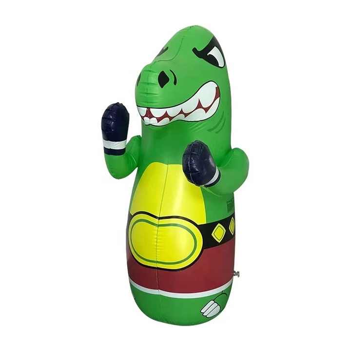 Portable Kicking Bag Sports Training Dinosaur Inflatable Punching Bag ...