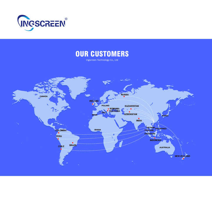 INGSCREEN 75 Inch Monitor Waterproof High Brightness Street Advertising ...