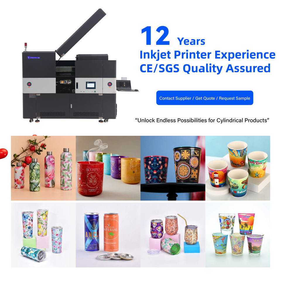 Suntech Industrial UV Cylinder Printer Fast High-Quality for Aluminum ...