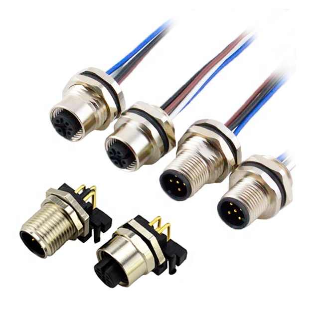 Phoenix Contacts 5pin IP68 Female M12 PCB Panel Mount