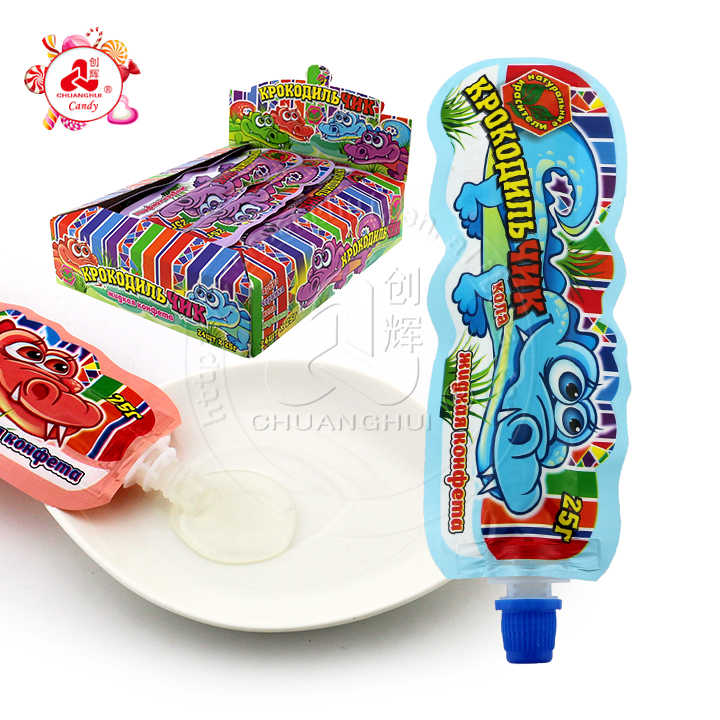 Crocodile Shaped Toothpaste - Jam/liquid Jam Squeeze Candy