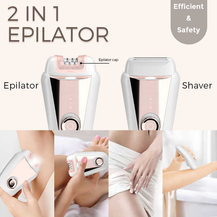 Rechargeable Women Portable Cordless Electric Mini Epilator Body Body ...