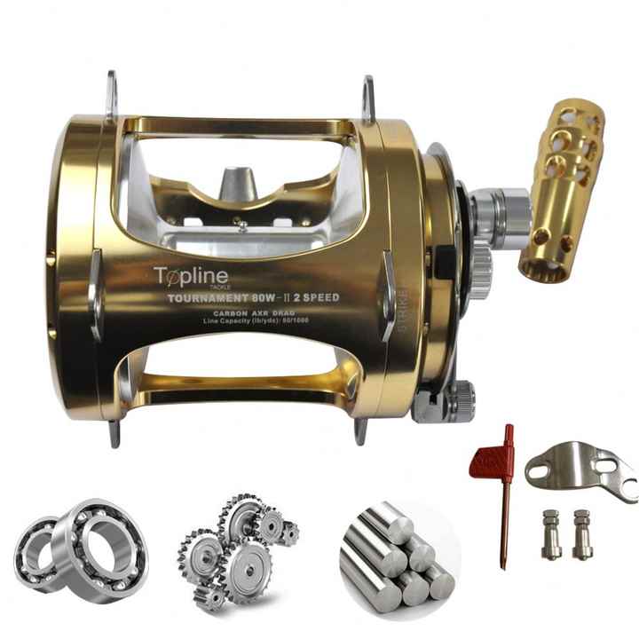 Topline Ocean Boat Big Game Tuna Shark Fishing Reels For Deep Sea Max ...