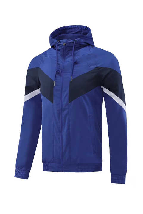 Customize Football Club Team Logo Hooded Windbreaker Outdoor Soccer ...