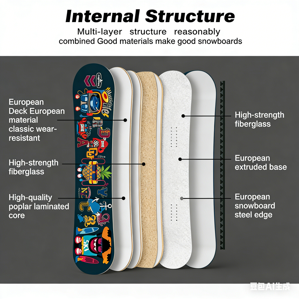 Men's Child Cartoon Skull Graphic Wood & Fiberglass Short Length All ...