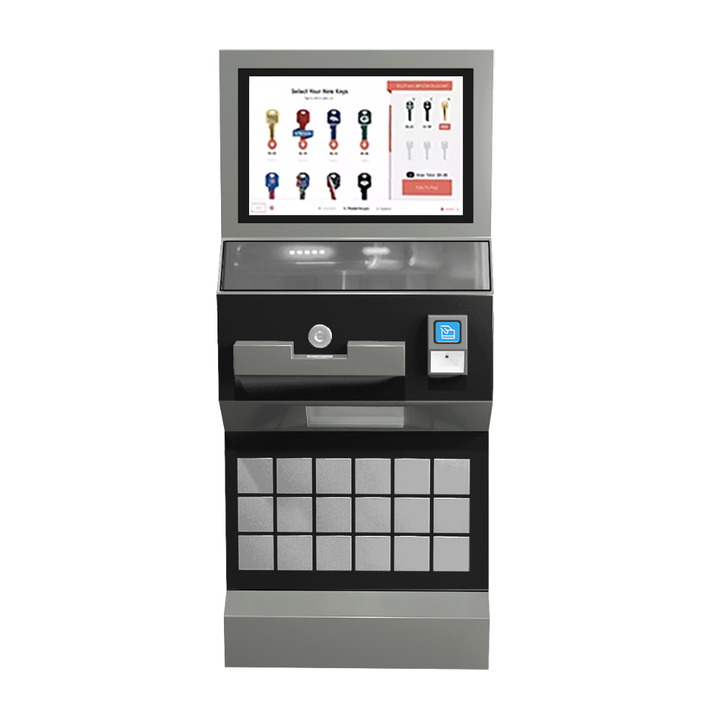 Convenient Black Self Service Key Machine - Fully Automatic